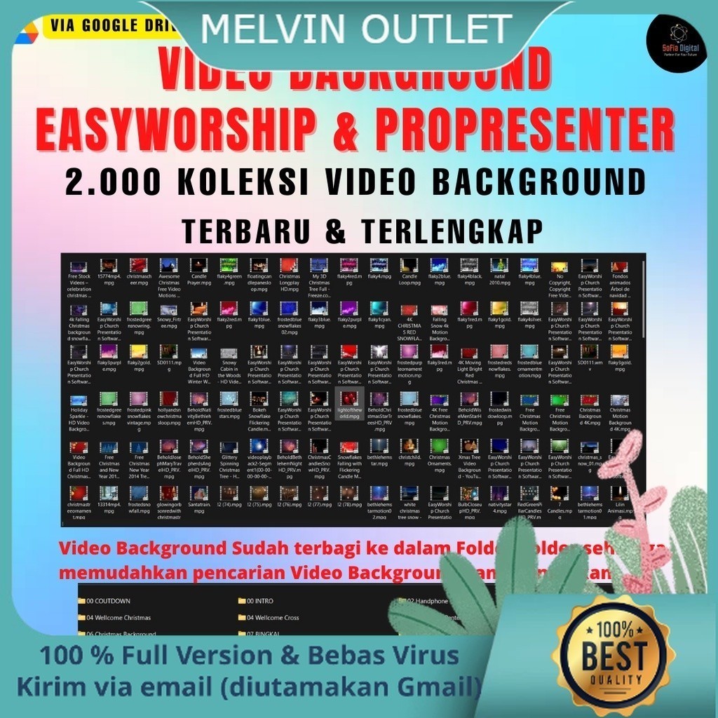 Jual Koleksi Video Background Easyworship & Propresenter (Untuk Ibadah ...