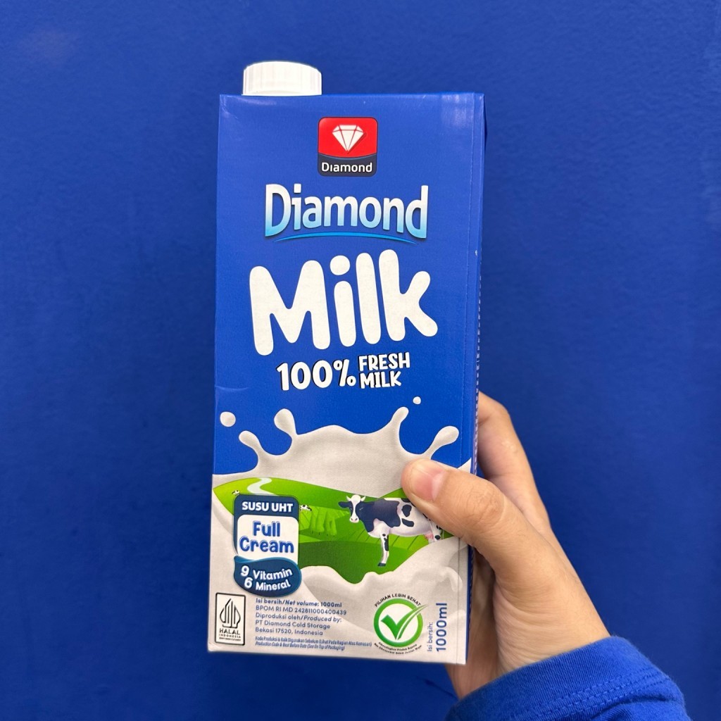 Jual DIAMOND UHT FULL CREAM SLEEVE 1000ML | Shopee Indonesia