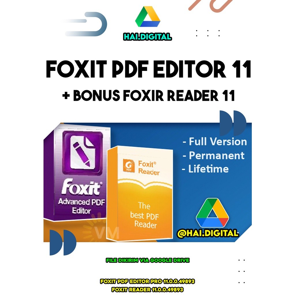 Jual FOXIT PDF EDITOR PRO 11 BONUS FOXIT READER 11 FULL VERSION TERBARU ...