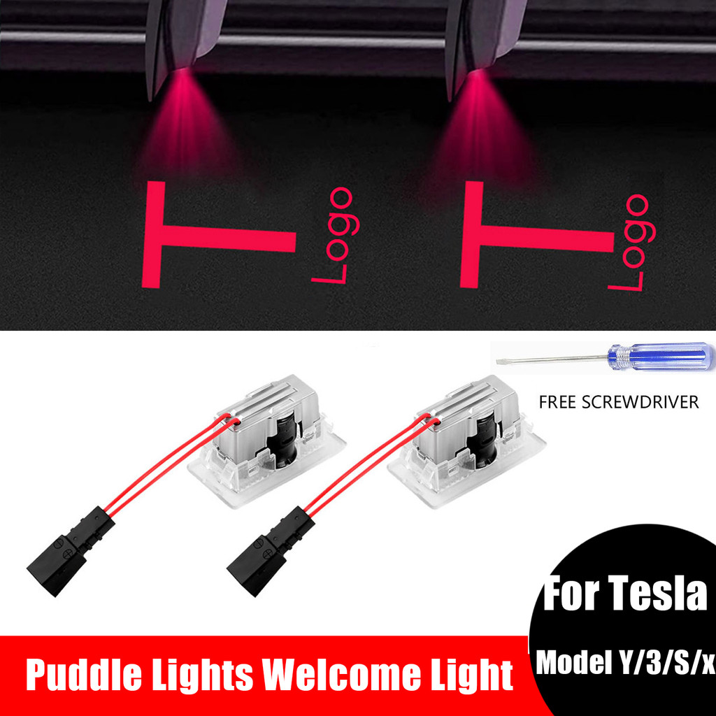 Jual For Tesla Model Y 2025 Juniper Door Lights HD Projector Puddle ...