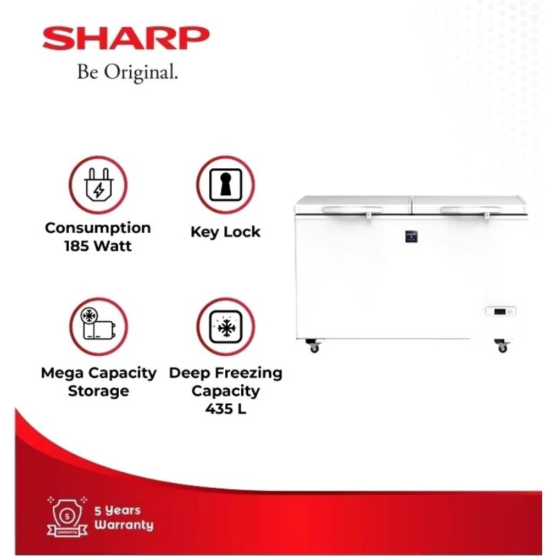 Jual SHARP FRV 450 CHEST FREEZER BOX 450 LITER | Shopee Indonesia
