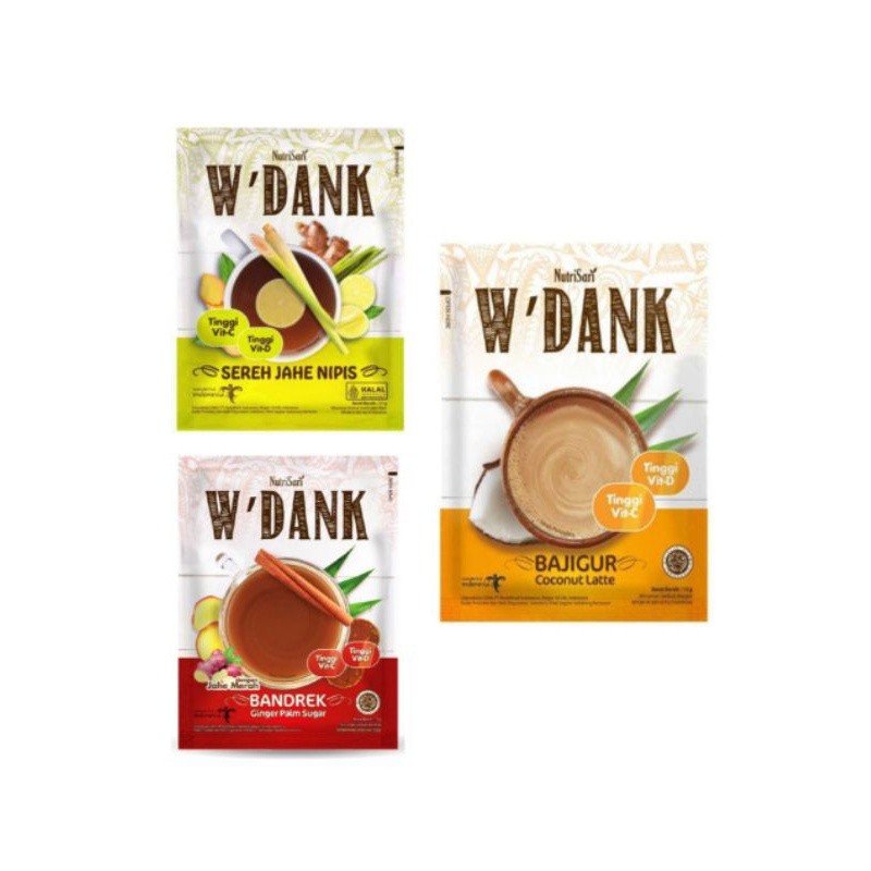 Jual W'Dank Bandrek Bajigur Jeruk Nipis Nutrisari Wedang Wdank | Shopee ...