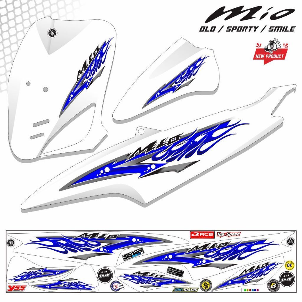 Jual STICKER LIST VARIASI MOTOR STIKER MIO BAHAN VINYL VARIASI LIS ...