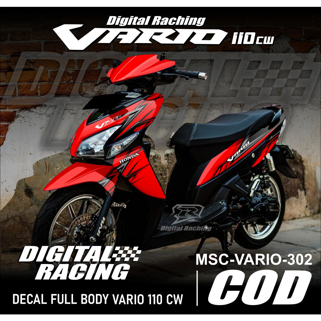 Jual (COD) Decal Vario 110 Lama Decal VArio 110 Cw Vario Lama Decal ...