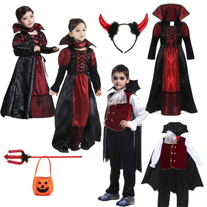 Jual Halloween Fantasy ildren's Costumes Ghost Bride Gothic Cosplay ...