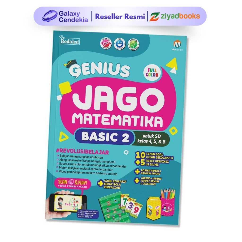 Jual Buku Matematika SD Genius Basic 2 Kelas 4 5 6 Buku Anak Pintar ...