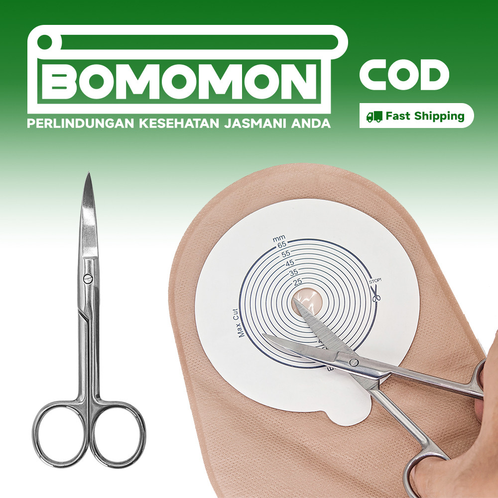 Jual 1PCS Gunting Kantong Kolostomi Ostomy Bags Scissors Curved Gunting ...