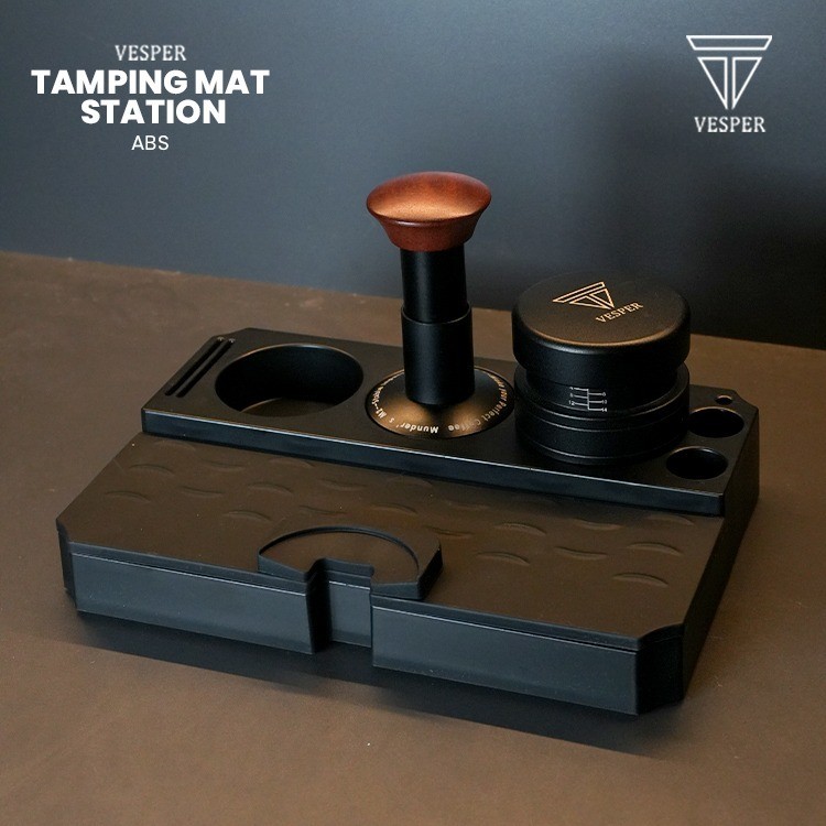 Jual MAJAPUR Vesper tamping mat station storage coffee press universal ...