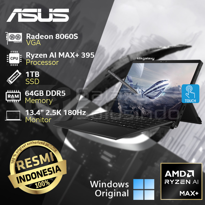 Jual ASUS ROG Flow Z13 GZ302EA-RZA86N9G-HM AMD Ryzen AI MAX+ 395 1TB ...