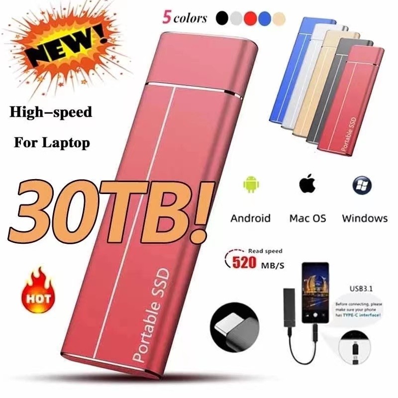 Jual Original Solid State Drive 256TB Portable SSD 2TB High-speed ...