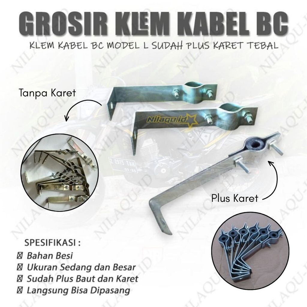 Jual Klem L BC Isolator Kabel Penangkal Anti Petir Grounding Rod Clamp ...