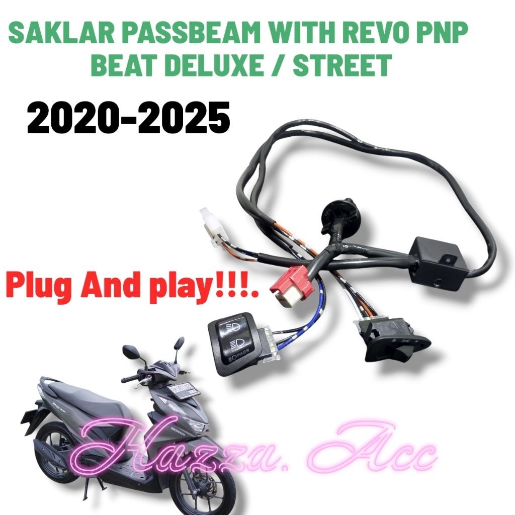 Jual Saklar Pass Beam With Revo On Off Switch BEAT DELUX/STREET 2020 ...
