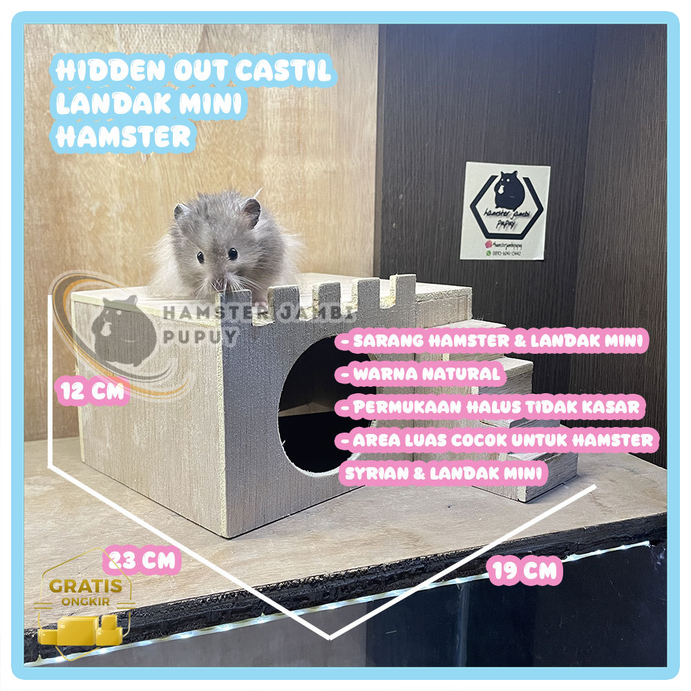 Jual Rumah Hamster Mewah | Rumah Landak Mini Castil #HO4 | Shopee Indonesia