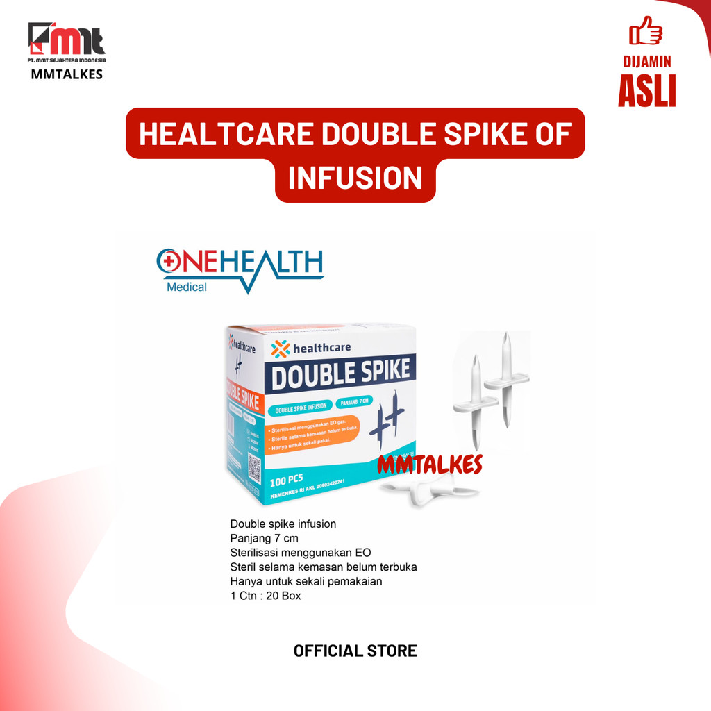 Jual ( Per Pcs ) ONEHEALTH HEALTCARE Double Spike Of Infusion - Alat ...
