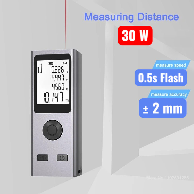 Jual Mancher Meteran Digital Pengukur Jarak Laser Range Finder Portable ...