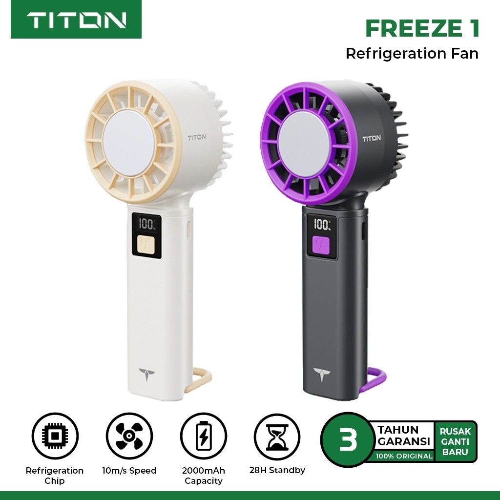 Jual [LW] Freeze 1 Mini Kipas Refrigeration Fan Speed Digital Display ...