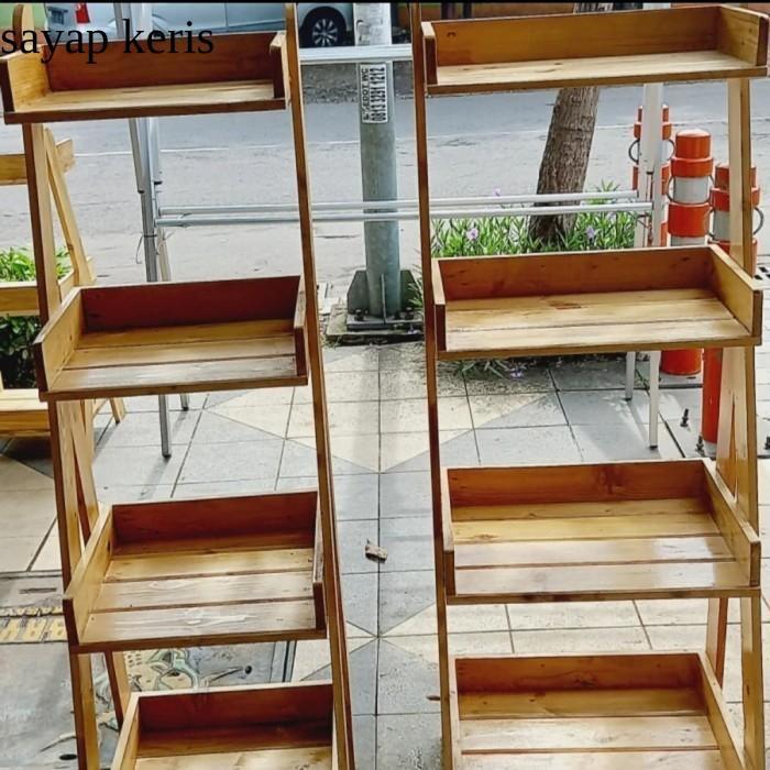 Jual Rak Serbaguna | Rak kayu jati belanda susun 4 serbaguna | Rak ...