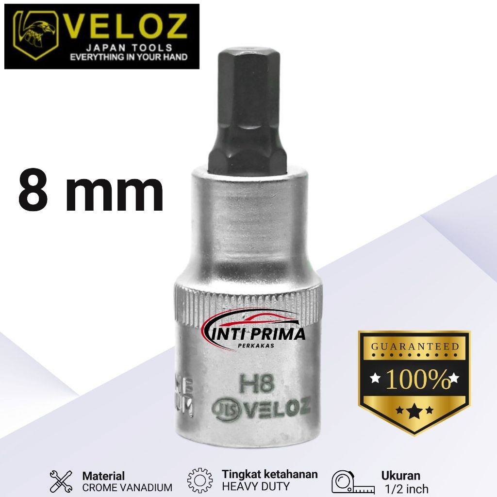 Jual Mata Kunci Sok L Pendek 1/2 Inch | Hex Bit Shock L 8 mm Hexagonal ...