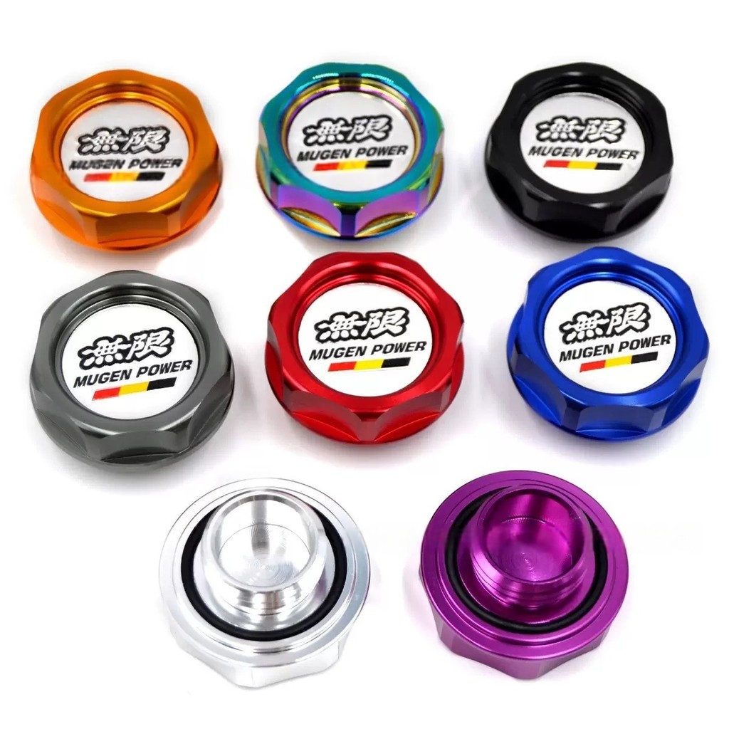 Jual Mugen Style Car Engine Oil Cap Aluminum Raator Fuel Filler Tank ...