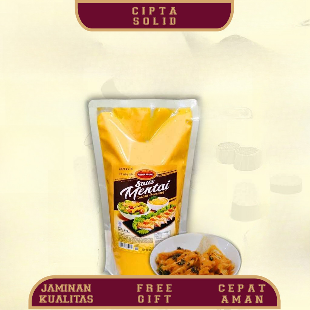 Jual Prima Agung Saus Mentai 1 kg Halal Saos Jepang Dimsum Grosir ...