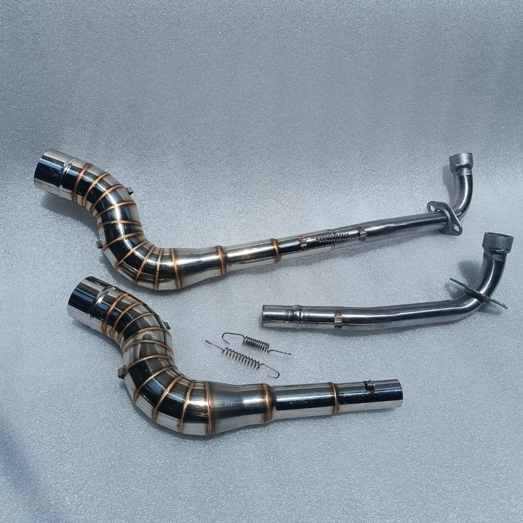 Jual high mount elbow pipe Stainless 51mm For Xrm Wave Rusi kriss 110 ...