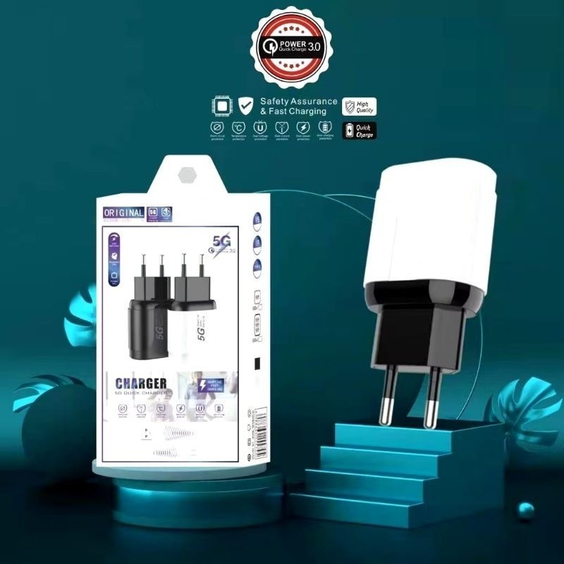 Jual [F.A] Promo [ PREMIUM ] TC TRAVEL CHARGER 5G [ TD T-33 ] ORIGINAL ...