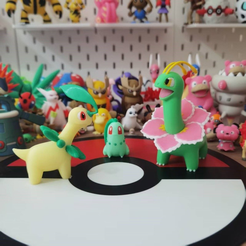Jual Pokemon Chikorita Meganium Bayleef Anime Action Figure 1:20 Scale ...