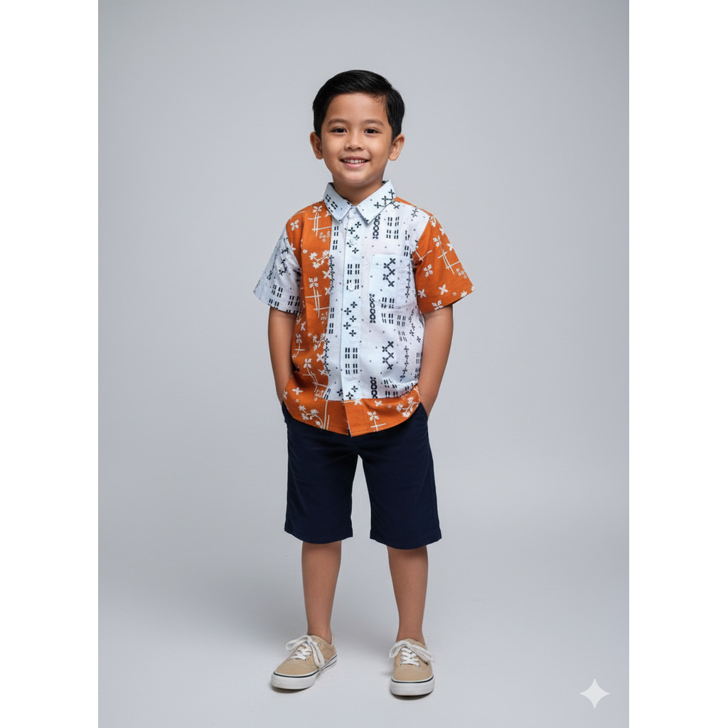 Jual MARGARIA BATIK - Kemeja Anak Mahesa - Kemeja Batik Cap Anak ...