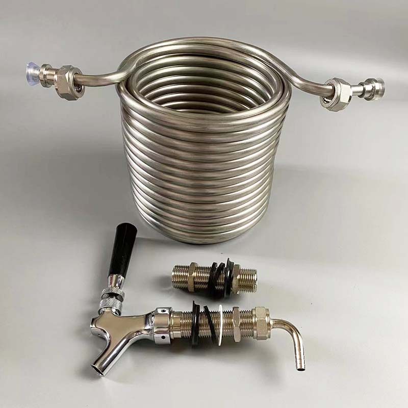 Jual 304 Stainless Steel Beer Cooling Coil ,Long Shank Beer Tap, Faucet ...
