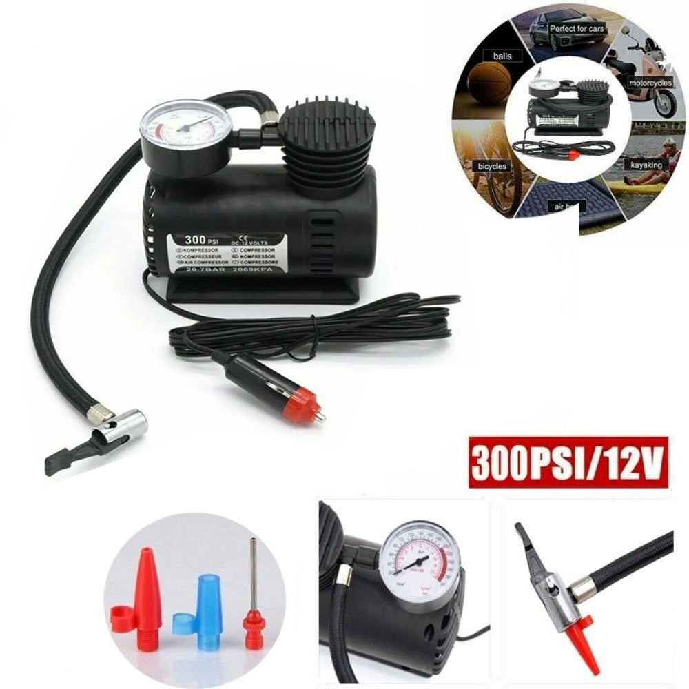 Jual Kompresor Mini Pompa Angin Ban Mobil Motor Air Compressor DC ...
