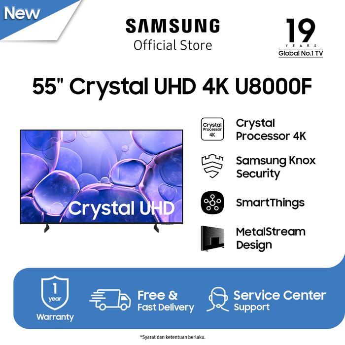 Jual Samsung 55" Crystal UHD 4K U8000F Smart TV | Crystal Processor 4K ...