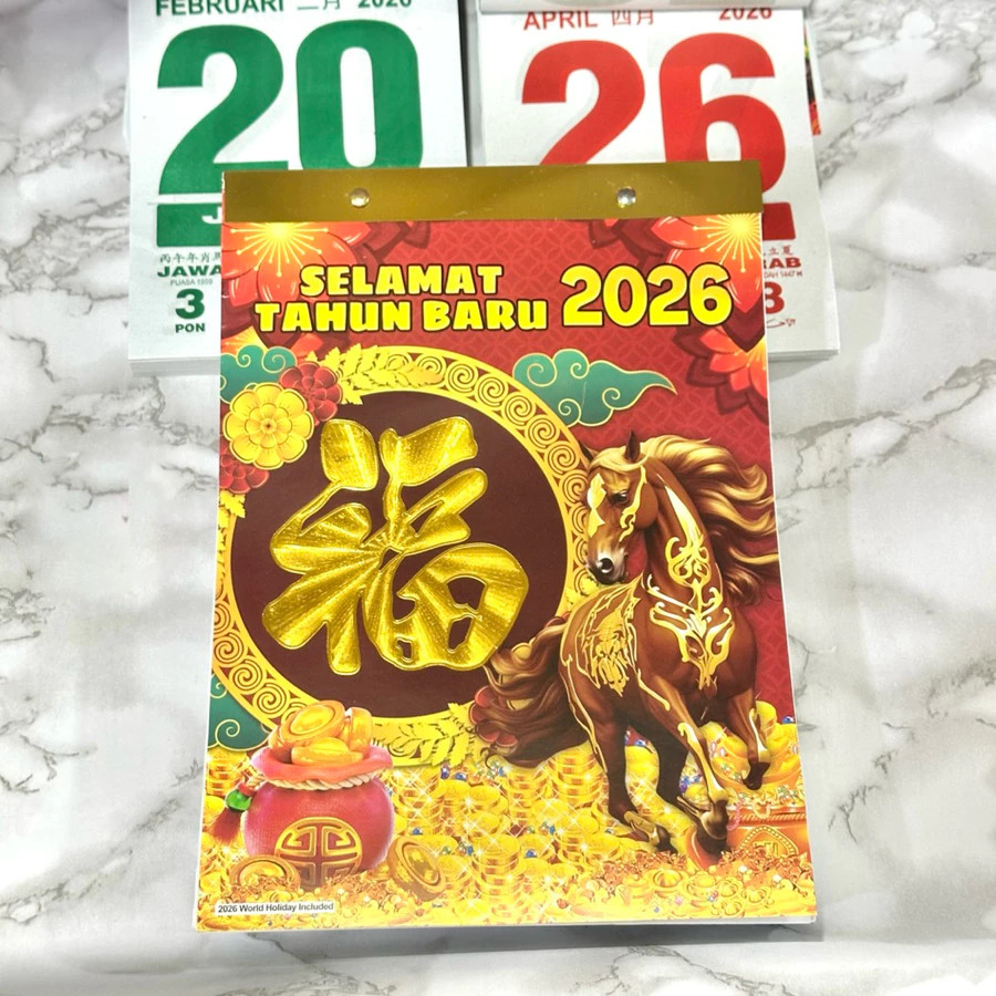 Jual EXD KALENDER HARIAN 2026 SOBEK IMPORT TAHUN KUDA | Shopee Indonesia