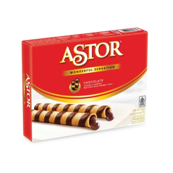 Jual ASTOR WAFER STICK DOUBLE CHOCOLATE BOX 80 GR | Shopee Indonesia
