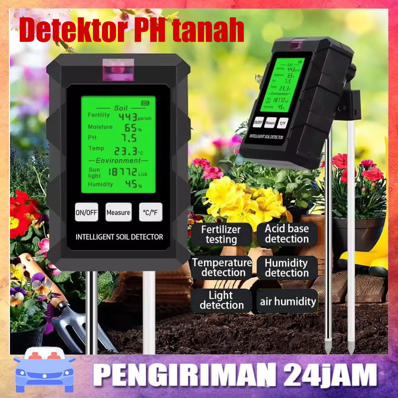 Jual (STOK SIAP) Bonkyo Penguji Analisa Tanah Digital 6-in-1 Pengukur ...