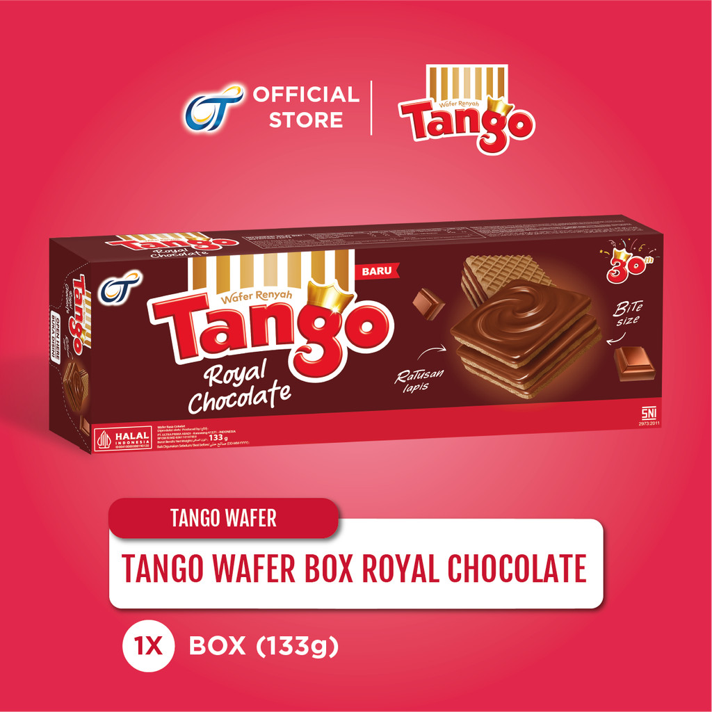 Jual WAFER TANGO ROYAL CHOCOLATE 133 Gram - [1 PCS] | Shopee Indonesia