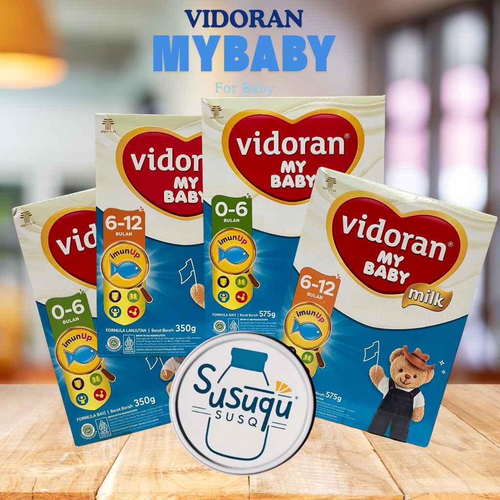 Jual Vidoran My Baby Susu Formula 0–6 Bulan dan 12 Ukuran 350gr 575gr ...