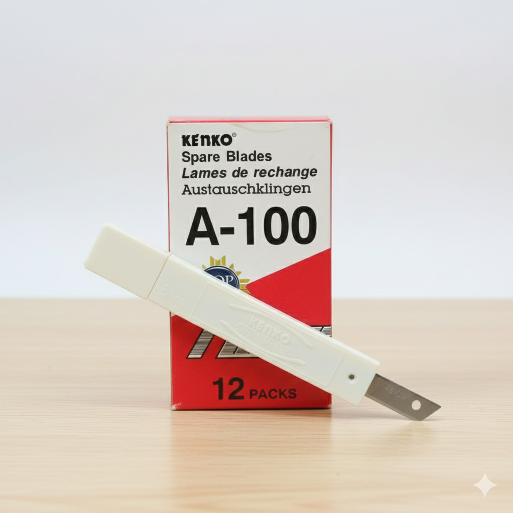 Jual ISI CUTTER KENKO A-100 (CUTTER KECIL) - TOTAL 60 PCS - 12 TUBE ...
