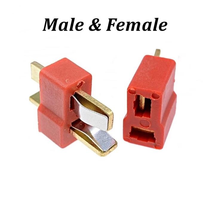 Jual T PLUG DEAN CONNECTOR Deans Connector Male Female T Plug RC LiPo ...