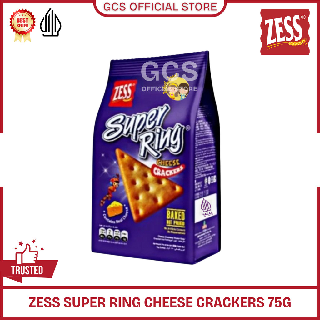 Jual Zess Super Ring Cheese Crackers Cracker Keju Snack Malaysia 75g ...