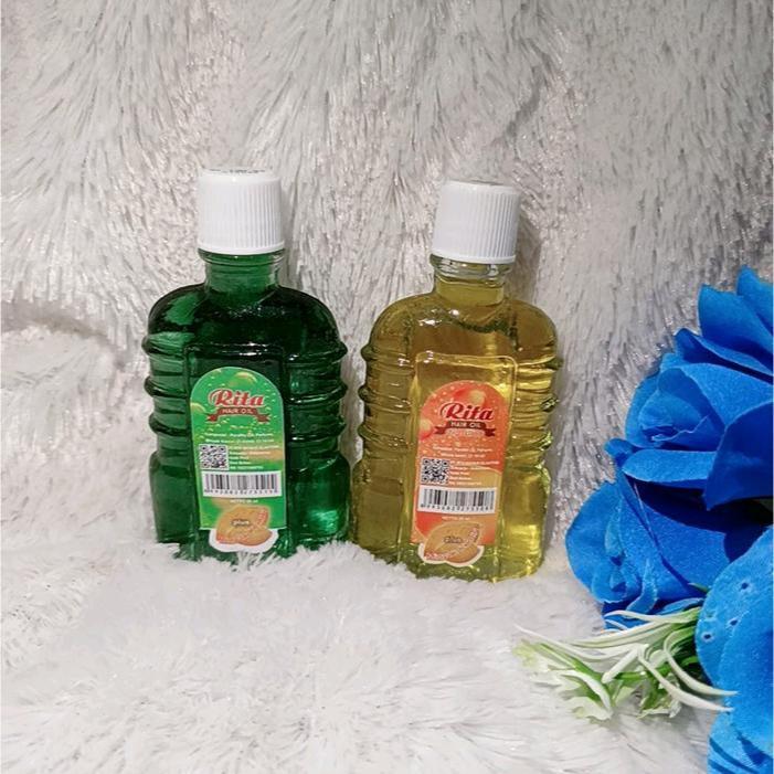 Jual RITA Hair Oil 60ml Botol Kaca Hijau Kuning | Shopee Indonesia