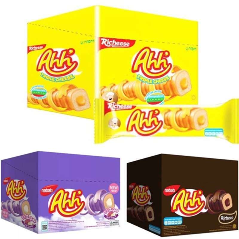 Jual SAM Richeese Nabati Ahh Keju / Richoco Nabati Ahh Coklat isi 20pc ...