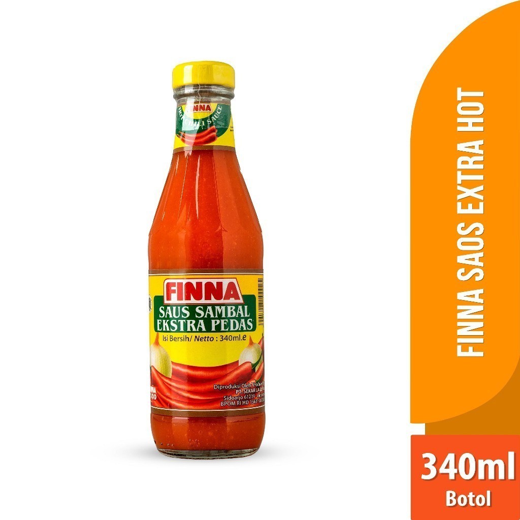Jual Finna Saus Extra Hot 340ml Bangkok Finna Saos Ukuran Besar Extra ...