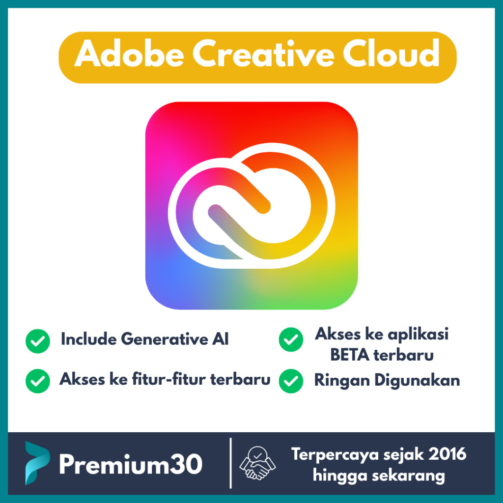Jual Adobe Creative Cloud All Apps Subscription | Resmi | Full Garansi | Shopee Indonesia