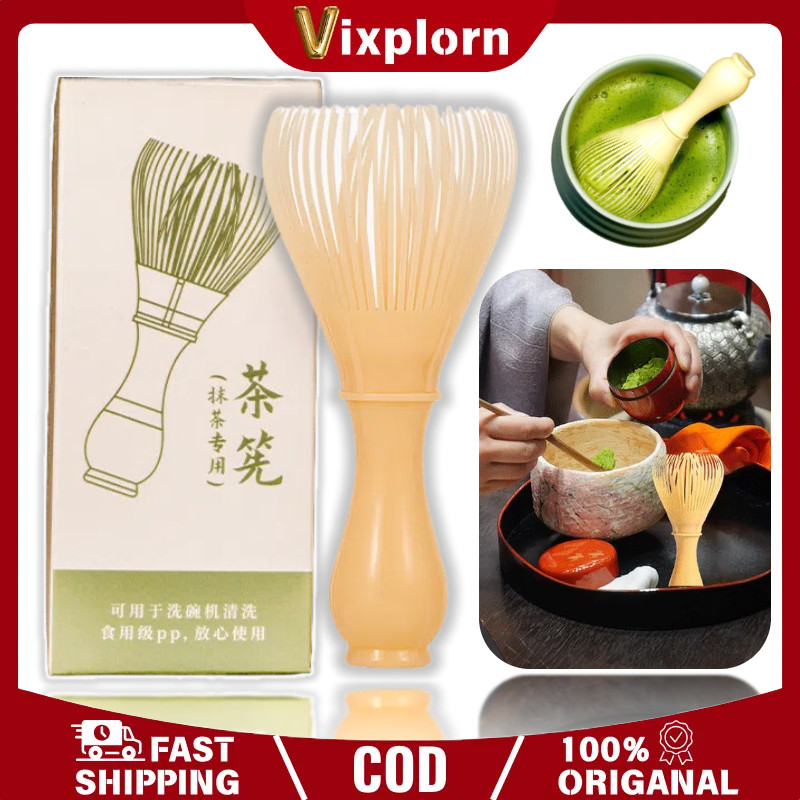Jual Vixplorn Sikat Pengaduk Matcha Plastik Pengocok Matcha Praktis ...