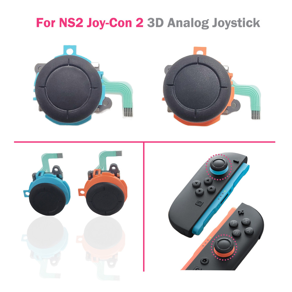 Jual Original New Blue Orange Thumb Stick for Nintendo Swit 2 NS2 Joy-Con 2 Left and Right ...