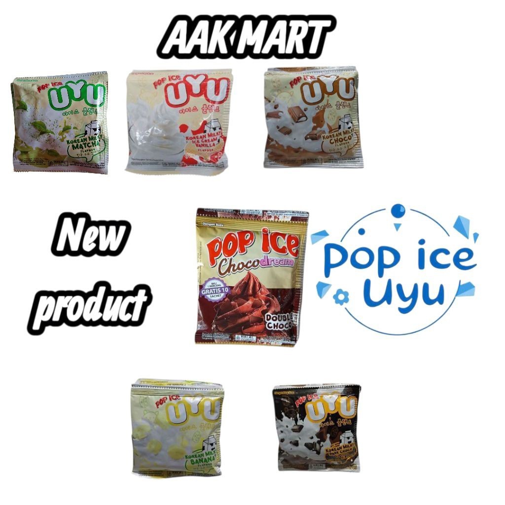 Jual Pop Ice UYU & Choco Dream Satu Renceng Isi 10/20 Sachet | Shopee ...