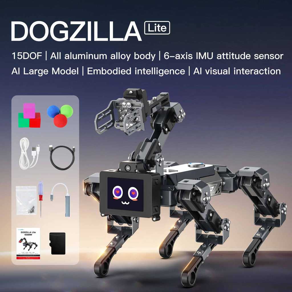 Jual Yahboom DOGZILLA-Lite Quadruped Bionic Robot Dog AI Vision Large ...