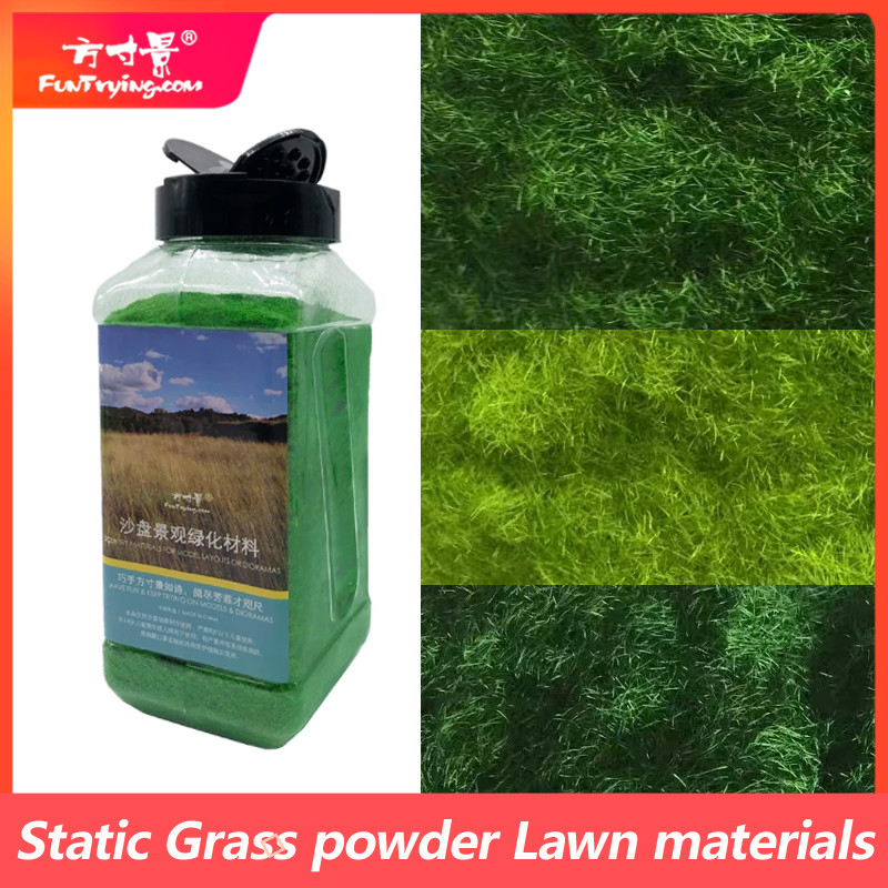 Jual 30g 3mm Static Grass Powder Lawn Miniature Scene Train Railway ...