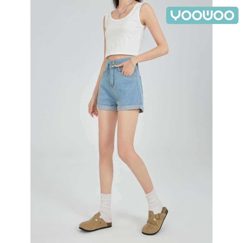 Jual YooWoo Hot Pants Wanita / Celana Jeans Pendek Wanita / Celana ...