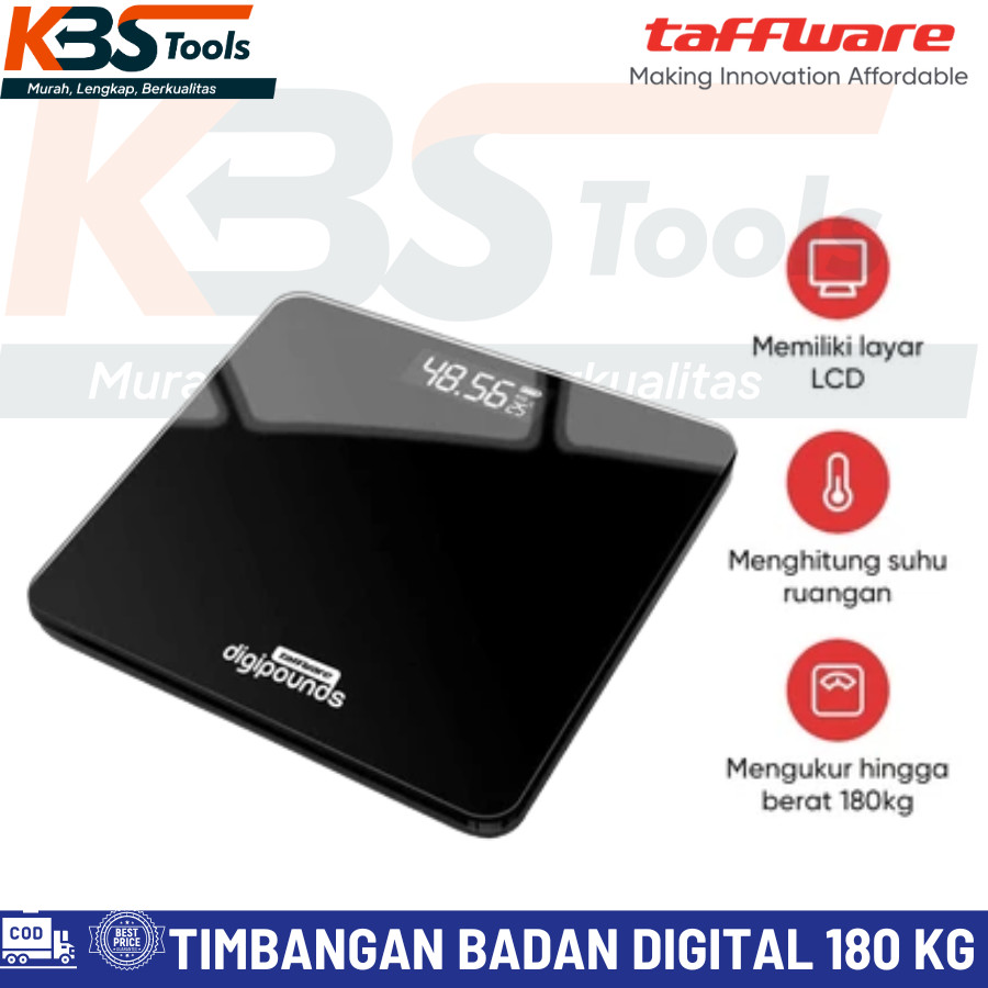 Jual Timbangan Badan Digital Hitam 180KG - Alat Timbang Badan Digital ...